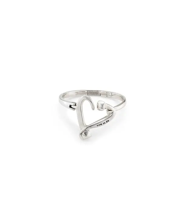 UNODE50 Nailed Heart Spring Bracelet - Silver