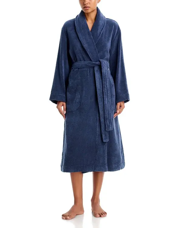 HUDSON PARK COLLECTION Turkish Cotton Robe Exclusive - Navy