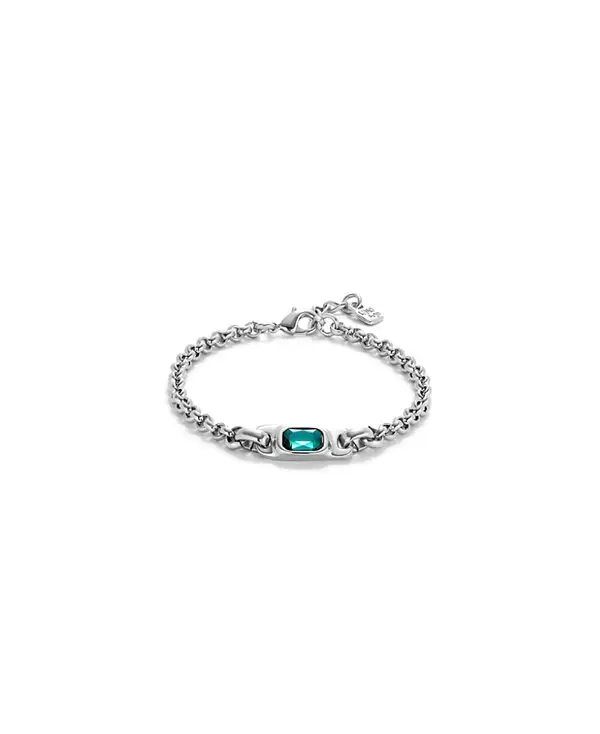 UNODE50 Crystal Link Bracelet - Silver