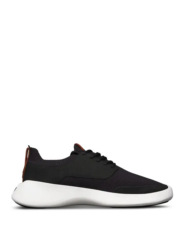 Wolf & Shepherd Toro Swiftknit Lace Up Sneakers - Black / White