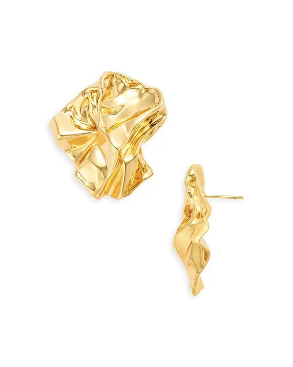 Aqua X Angelica Hicks Flower Petal Drop Earrings - Gold