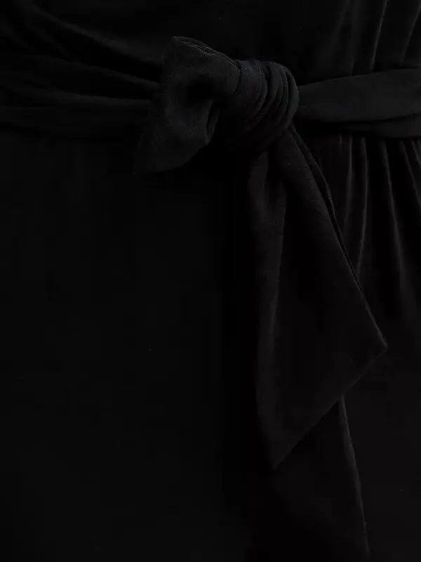 Guess Off-shoulder Belted Jumpsuit