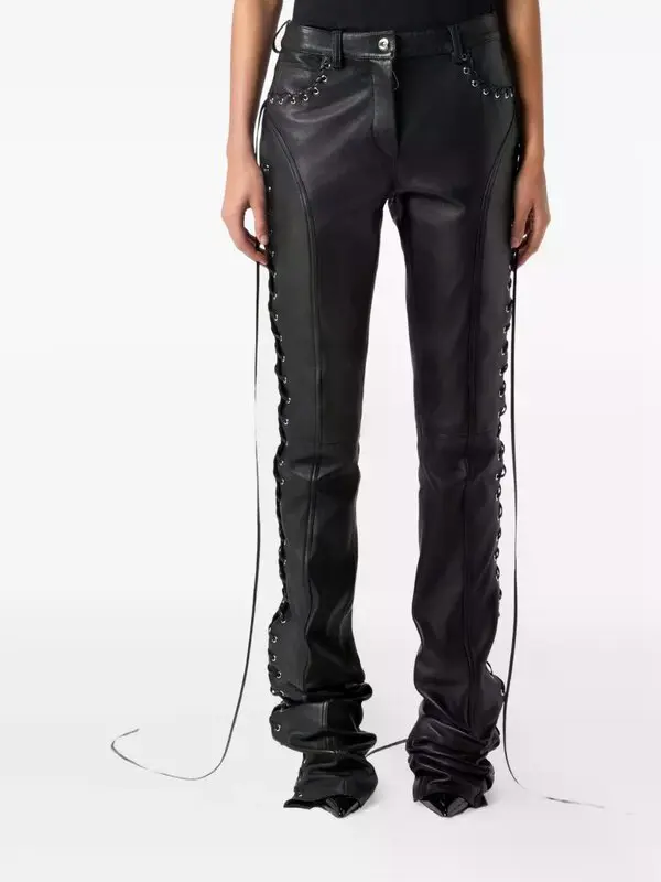 Blumarine Lace-up Trousers