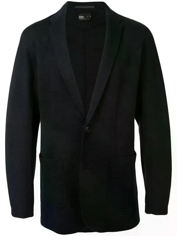 Kolor Knitted Single Breasted Blazer