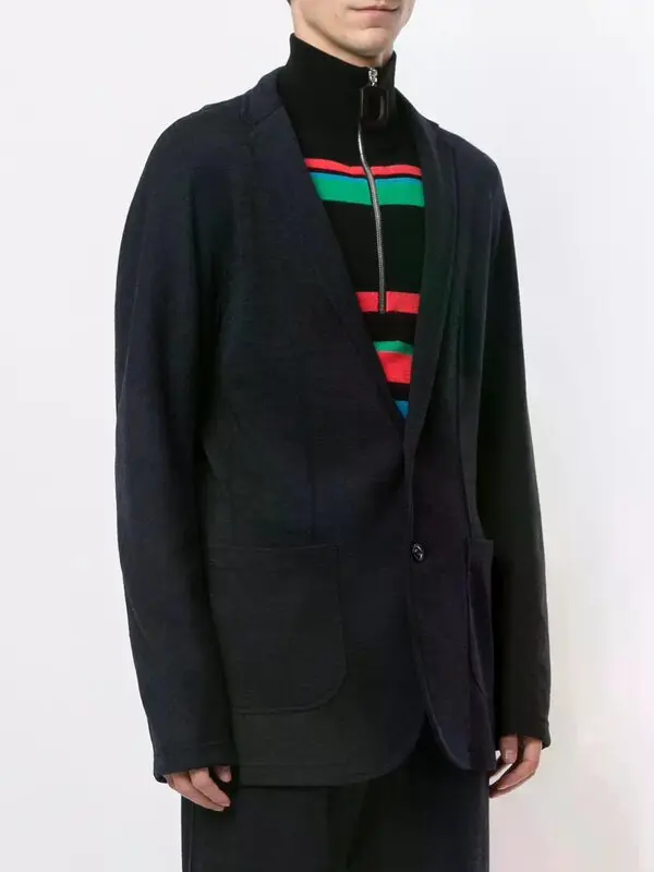 Kolor Knitted Single Breasted Blazer