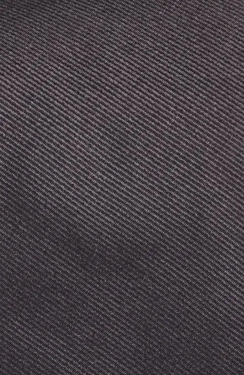 JACK VICTOR Solid Silk Neck Tie - Black