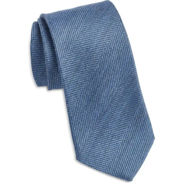 JACK VICTOR Solid Neck Tie - Blue