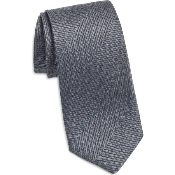 JACK VICTOR Solid Neck Tie - Grey