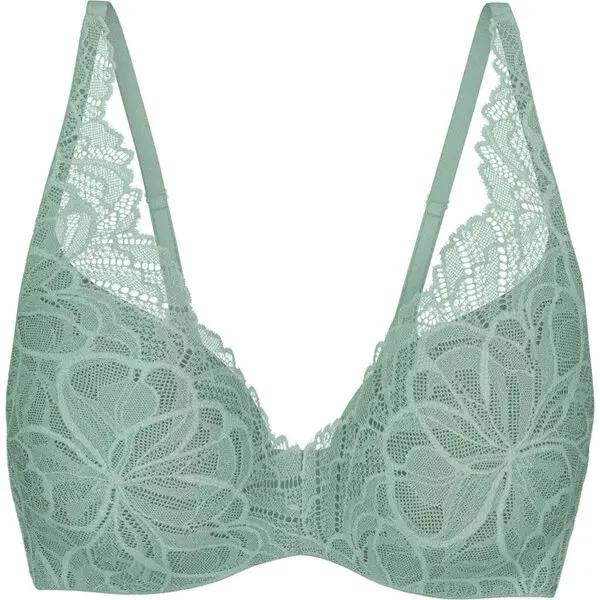 TRIUMPH Body Makeup Illusion Lace Demi Bra - Misty Turquoise