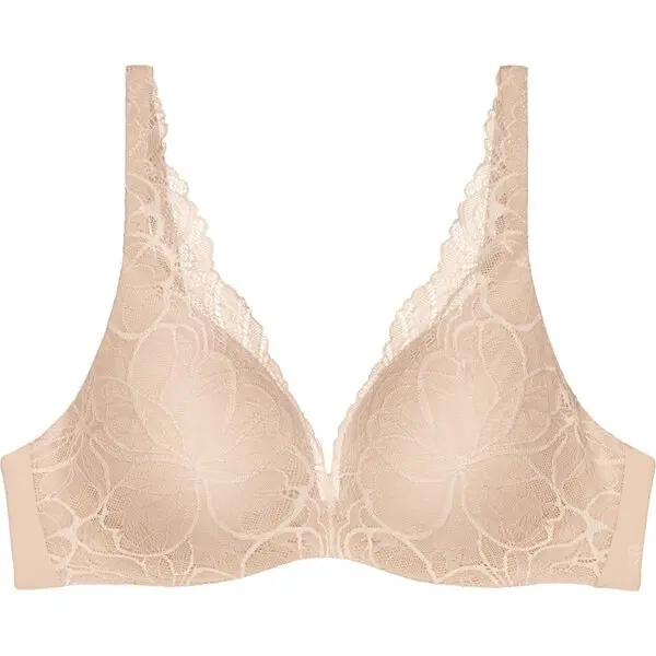 TRIUMPH Body Makeup Illusion Lace Demi Bra - Nude Beige