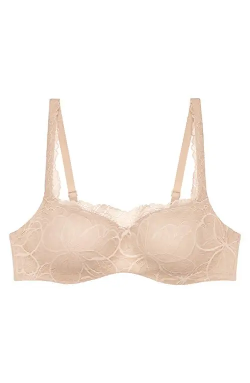 TRIUMPH Body Makeup Illusion Lace Balconette Bra - Nude Beige
