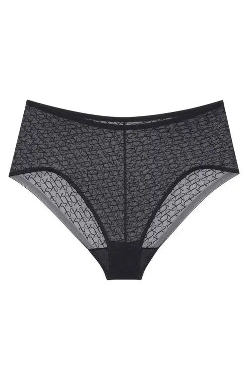 TRIUMPH Signature Sheer Brief Panties - Black