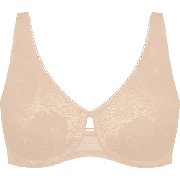 TRIUMPH Wild Rose Sensation Minimizer Bra - Nude Beige