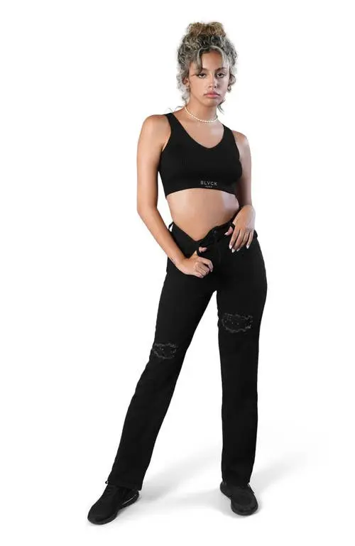 BLVCK Monogram Jeans - Black