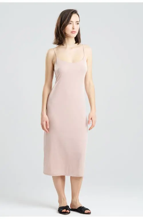 Natori Body Doubles Slip Dress - Cafe