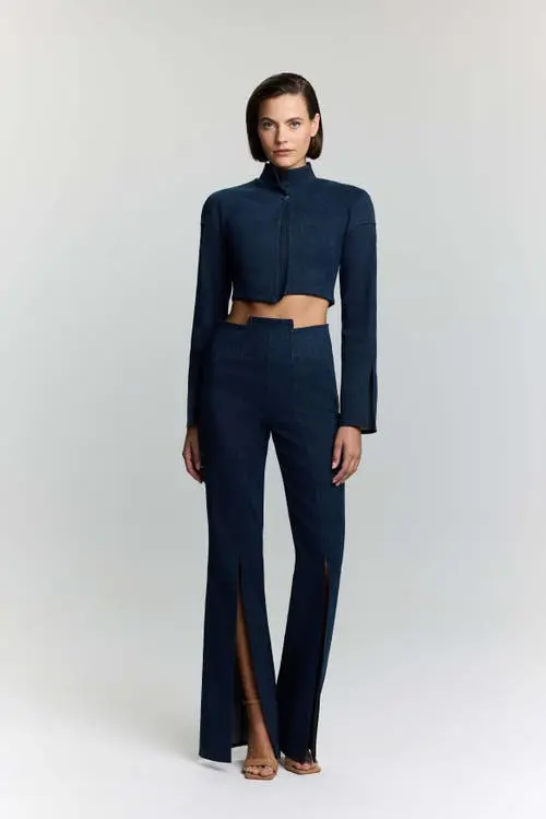 JENDUE Sublime Cropped Denim Jacket