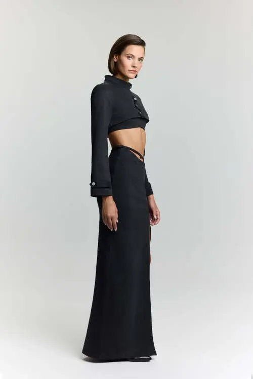 JENDUE Dreams Denim Maxi Skirt