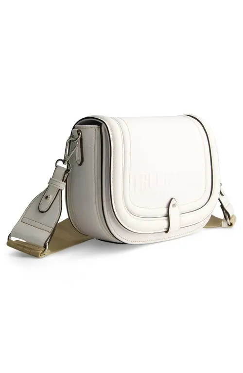 True Religion Logo Denim Saddle Bag