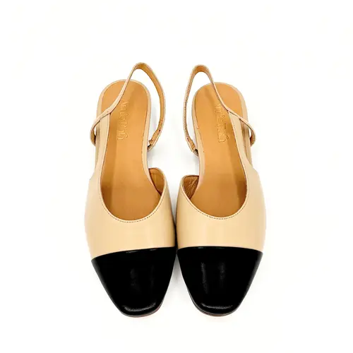 AMIE RAFA Lyon Slingback Flats - Tan