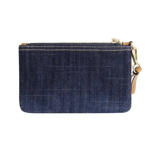 True Religion Buddha Patch Denim Wristlet