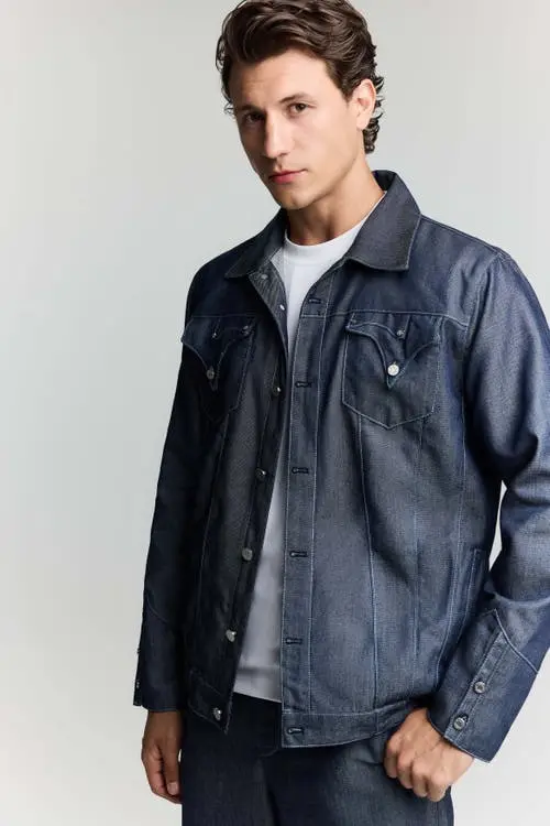 JENDUE Timeless Denim Trucker Jacket