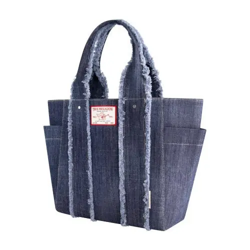 True Religion Frayed Handle Denim Tote