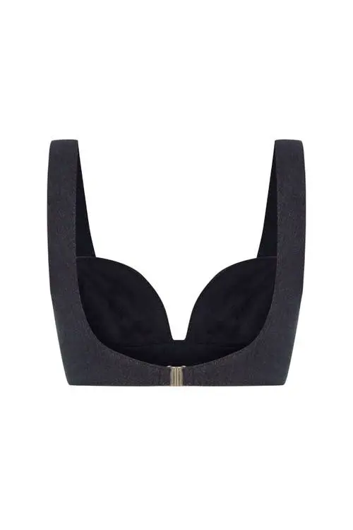 JENDUE Dreams Denim Crop Top