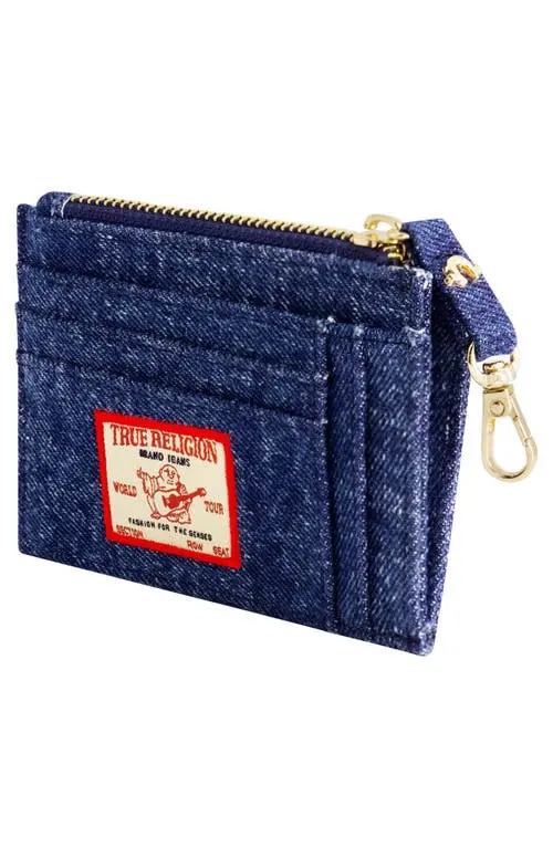 True Religion Denim Zip Card Case