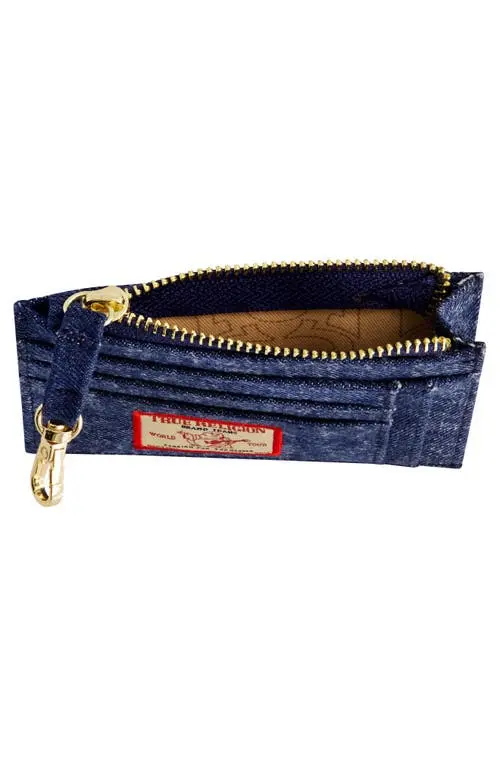True Religion Denim Zip Card Case