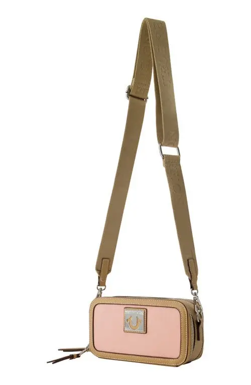 True Religion Horseshoe Plaque Crossbody Camera Bag - Blush