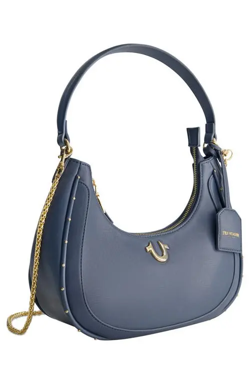 True Religion Zip Top Crescent Hobo Bag