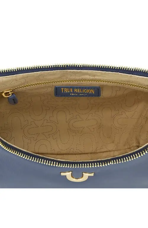 True Religion Zip Top Crescent Hobo Bag