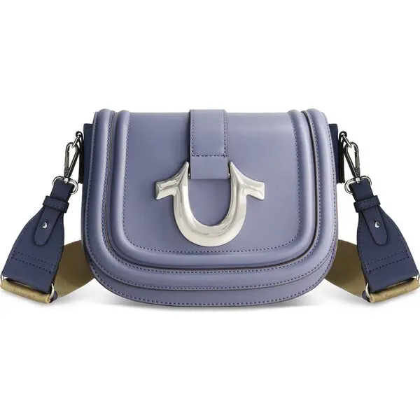 True Religion Saddle Bag With Gold Hardware - Blue