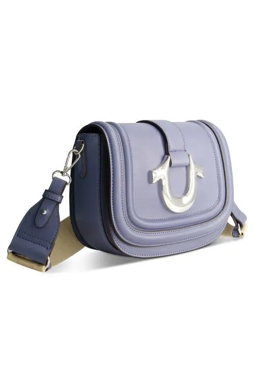 True Religion Saddle Bag With Gold Hardware - Blue