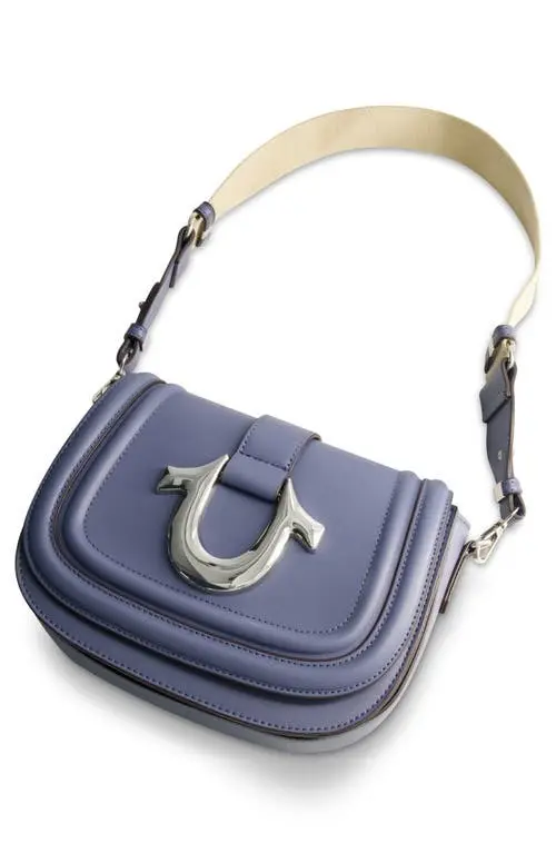 True Religion Saddle Bag With Gold Hardware - Blue