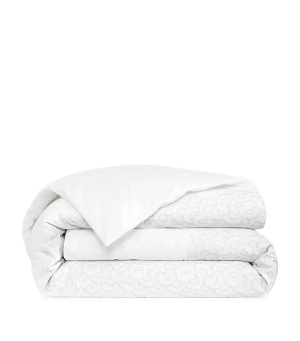 YVES DELORME Festons King Duvet Cover - White