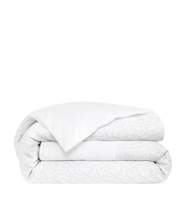 YVES DELORME Festons Duvet Cover - White