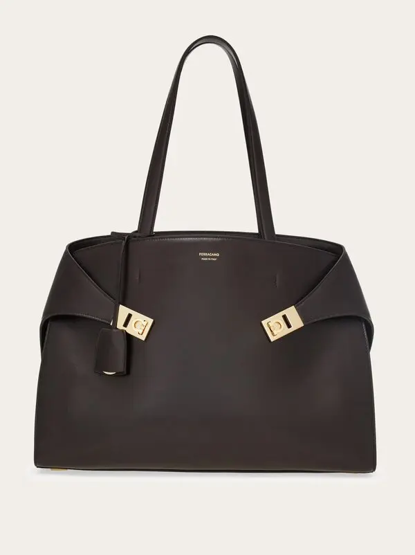 FERRAGAMO Hug Shoulder Bag - Brown