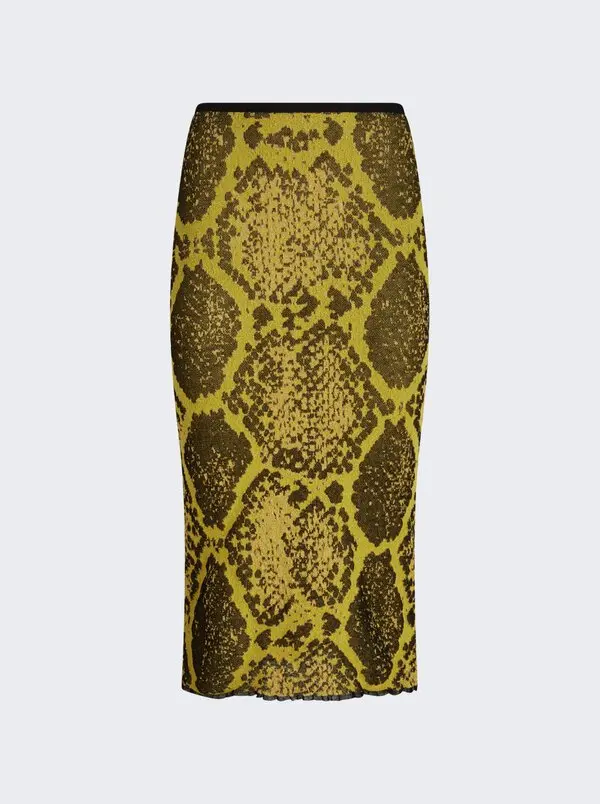 Attico Midi Skirt - Yellow