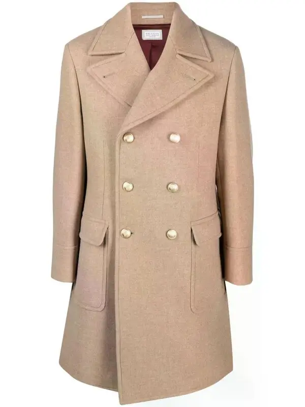 Brunello Cucinelli Double-breasted Wool-blend Coat
