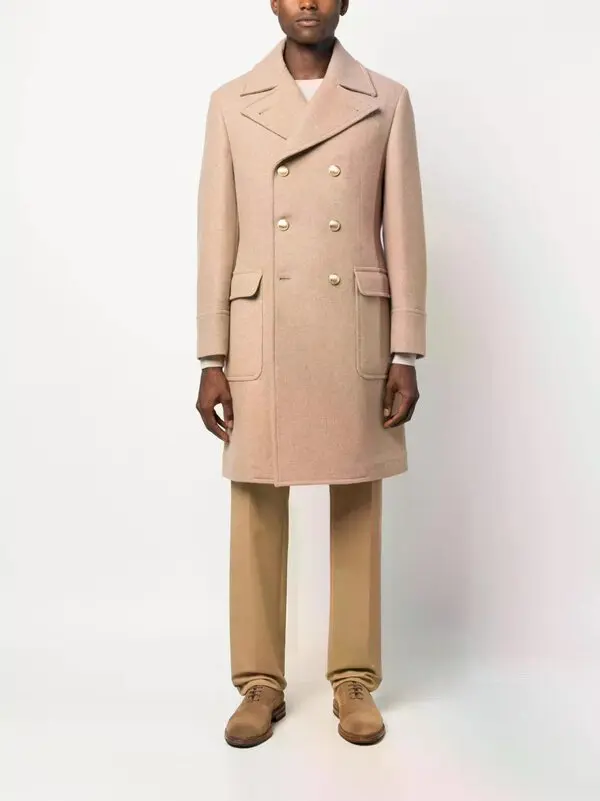 Brunello Cucinelli Double-breasted Wool-blend Coat