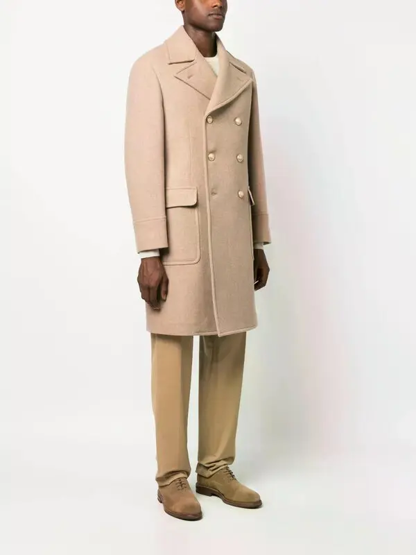 Brunello Cucinelli Double-breasted Wool-blend Coat