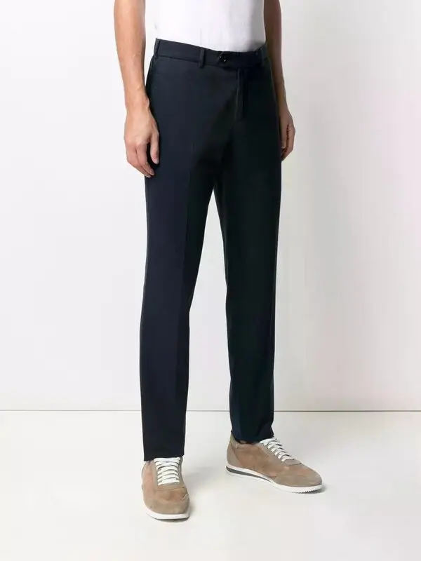 Brunello Cucinelli Mid-rise Slim Chinos - Blue