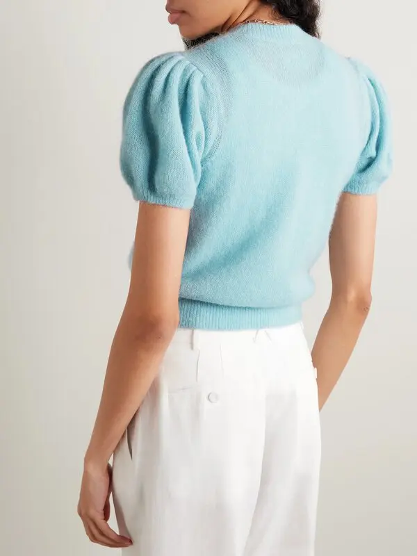 DÔEN Anisa Knitted Cardigan - Blue