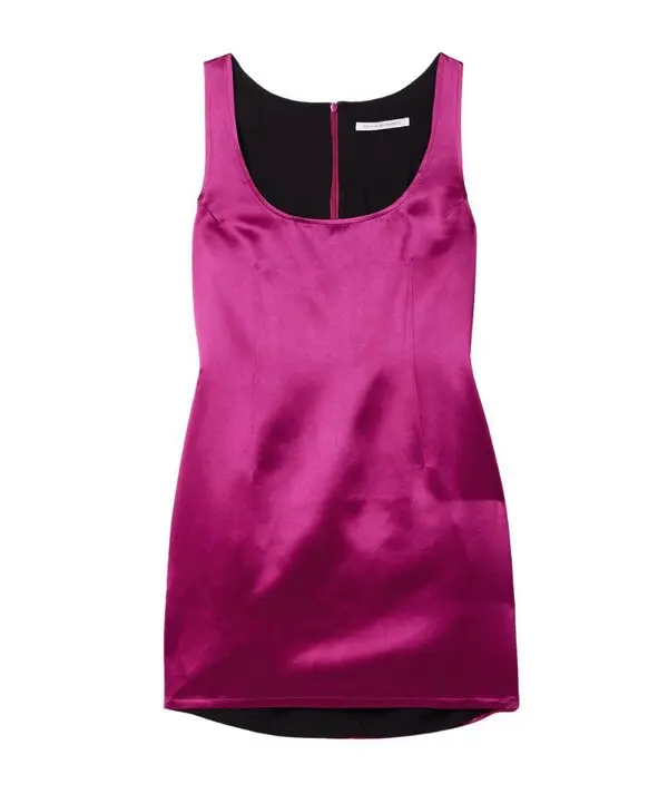 Maria Mcmanus Crepe De Chine Mini Dress - Purple