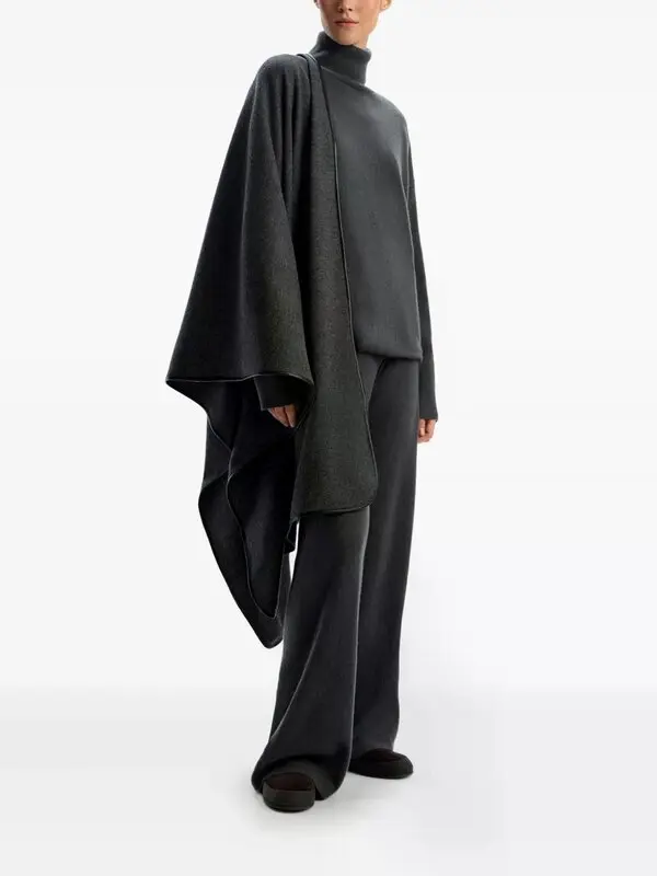 12 STOREEZ Merino Wool Turtleneck Sweater - Black