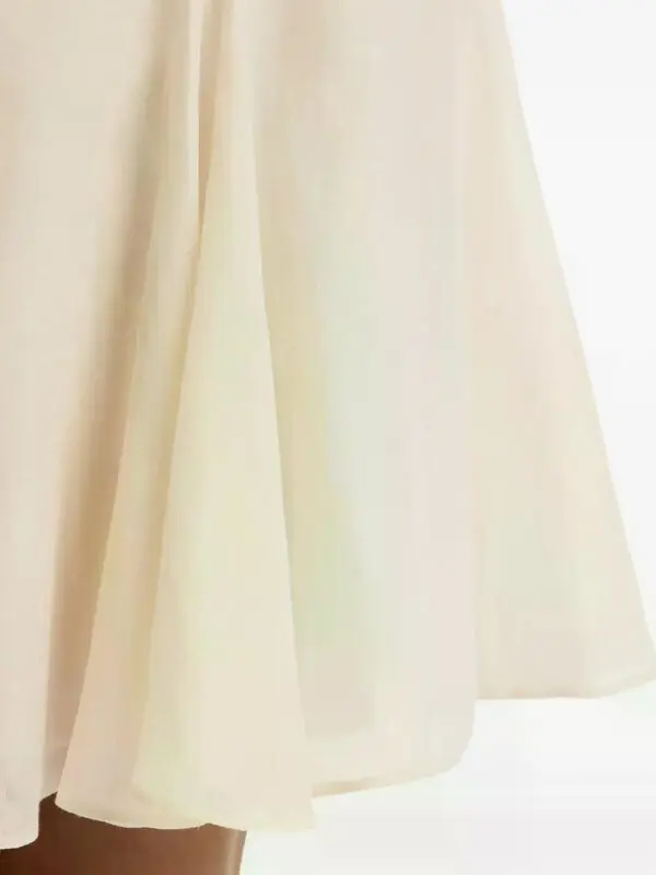 12 STOREEZ Pleated Mini Skirt - Neutrals