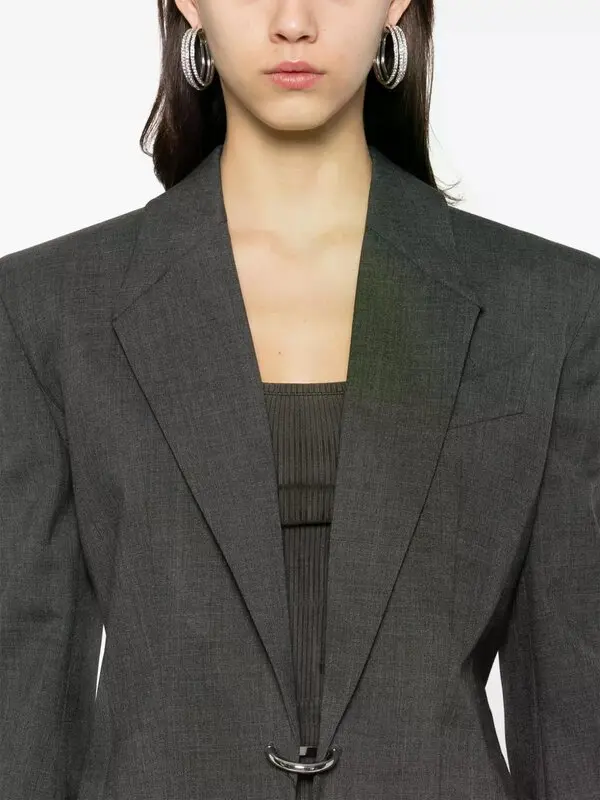 MUGLER Ring-detail Virgin Wool Blazer
