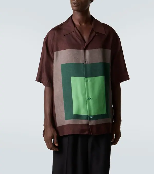 Loewe Albers Silk Twill Bowling Shirt