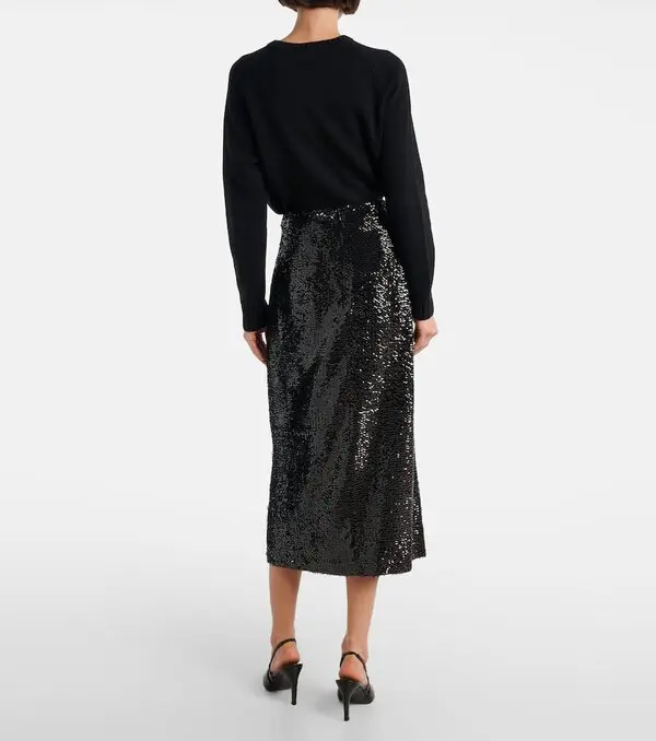 EMILIA WICKSTEAD Sequined Pencil Skirt